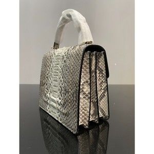 Unbrand | Bags | Exotic Python Leather Handbag Tote 0 Real Snake Skin ...